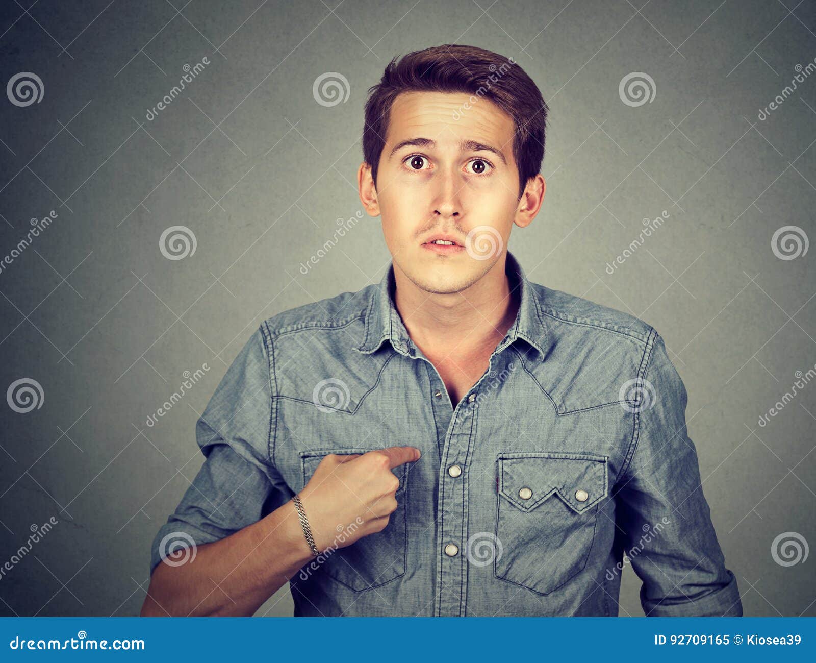 Guy Pointing at Himself You Mean Me? Stock Image - Image of aggressive ...
