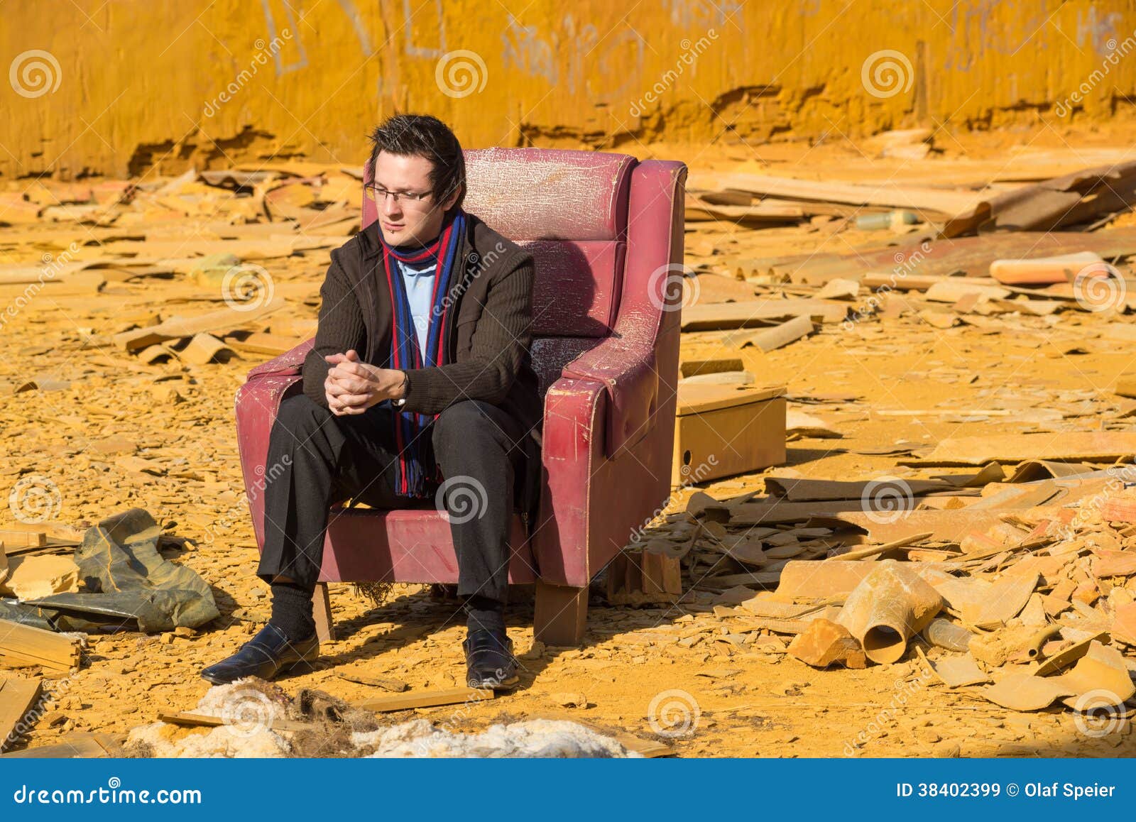 Guy in problems stock image. Image of serious, posh, ruin - 38402399