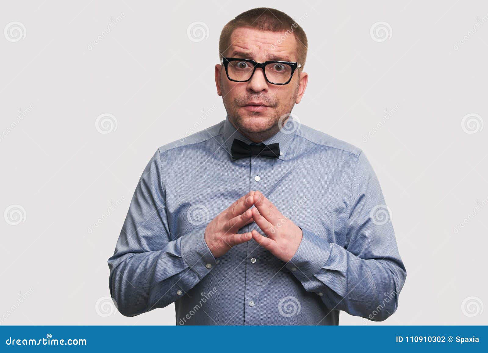 Guy with Puzzled Expression. Isolated Stock Photo - Image of male ...