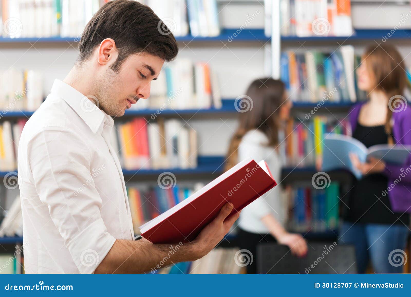 Guy Reading A Book Royalty Free Stock Photography - Image: 30128707