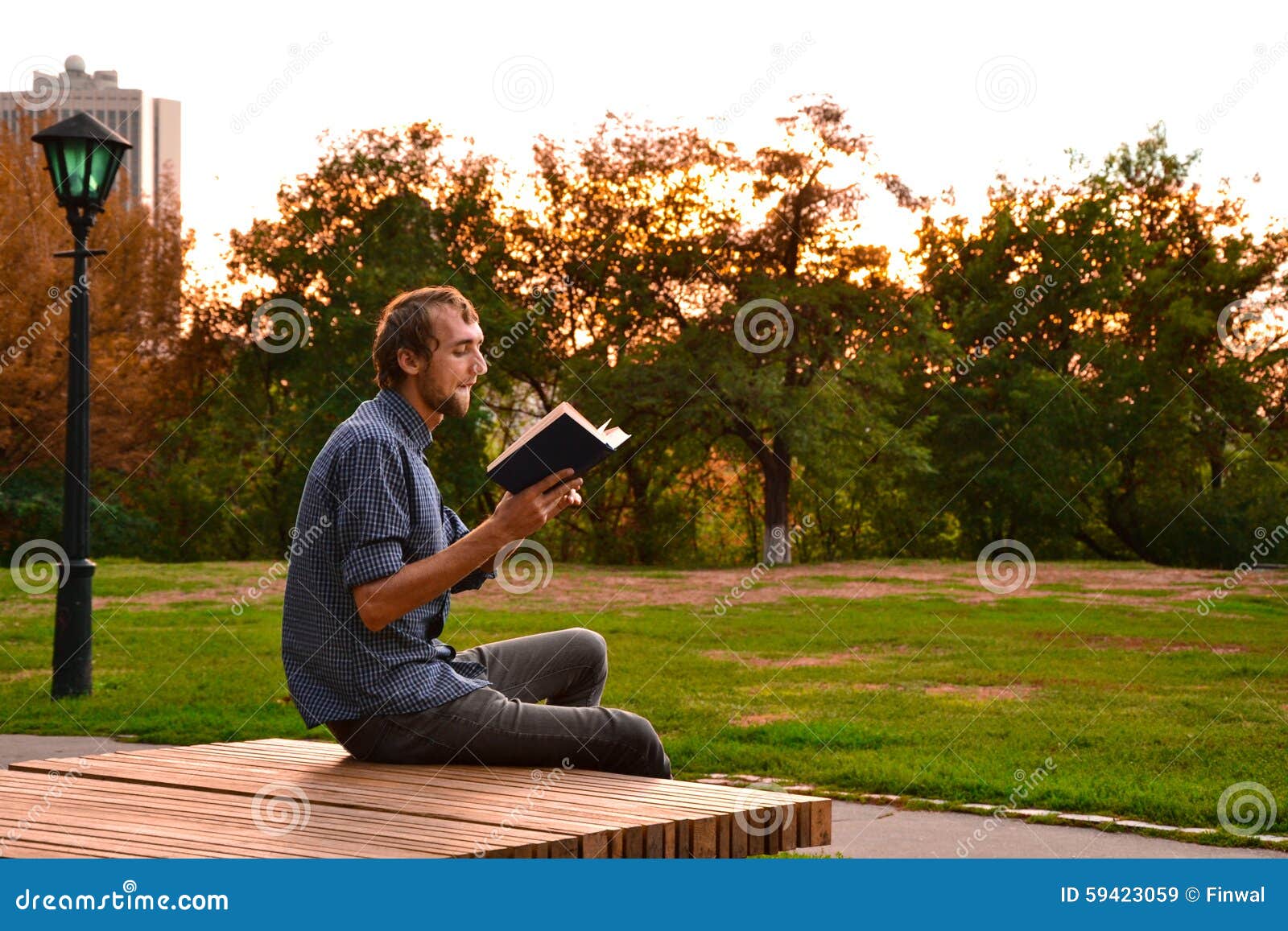 Guy reading book stock image. Image of alone, leisure - 59423059