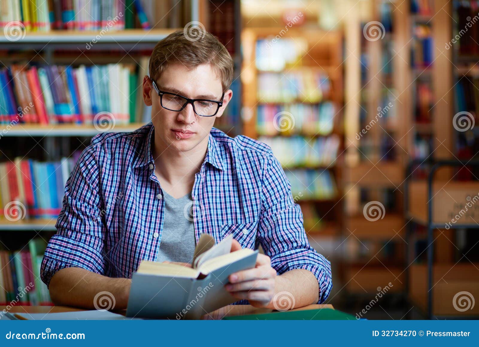 Guy reading stock photo. Image of highschool, academic - 32734270