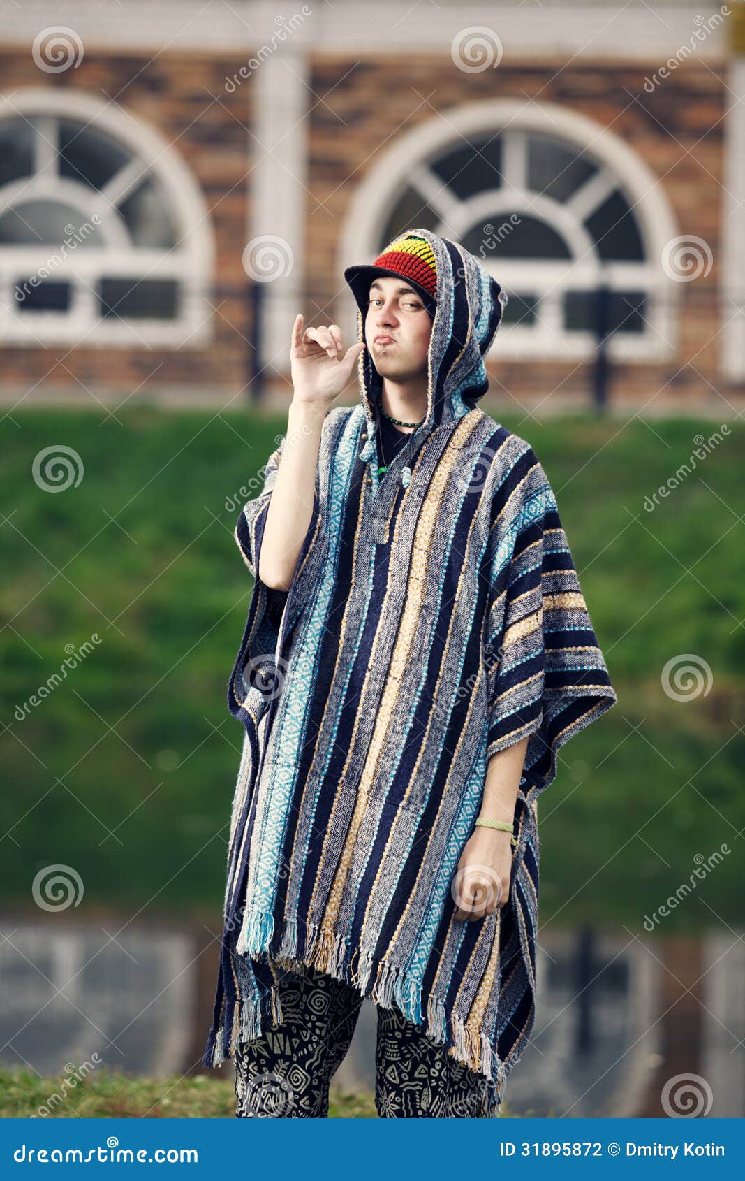 The Guy in the Reggae Style Stock Photo - Image of colored, adult: 31895872