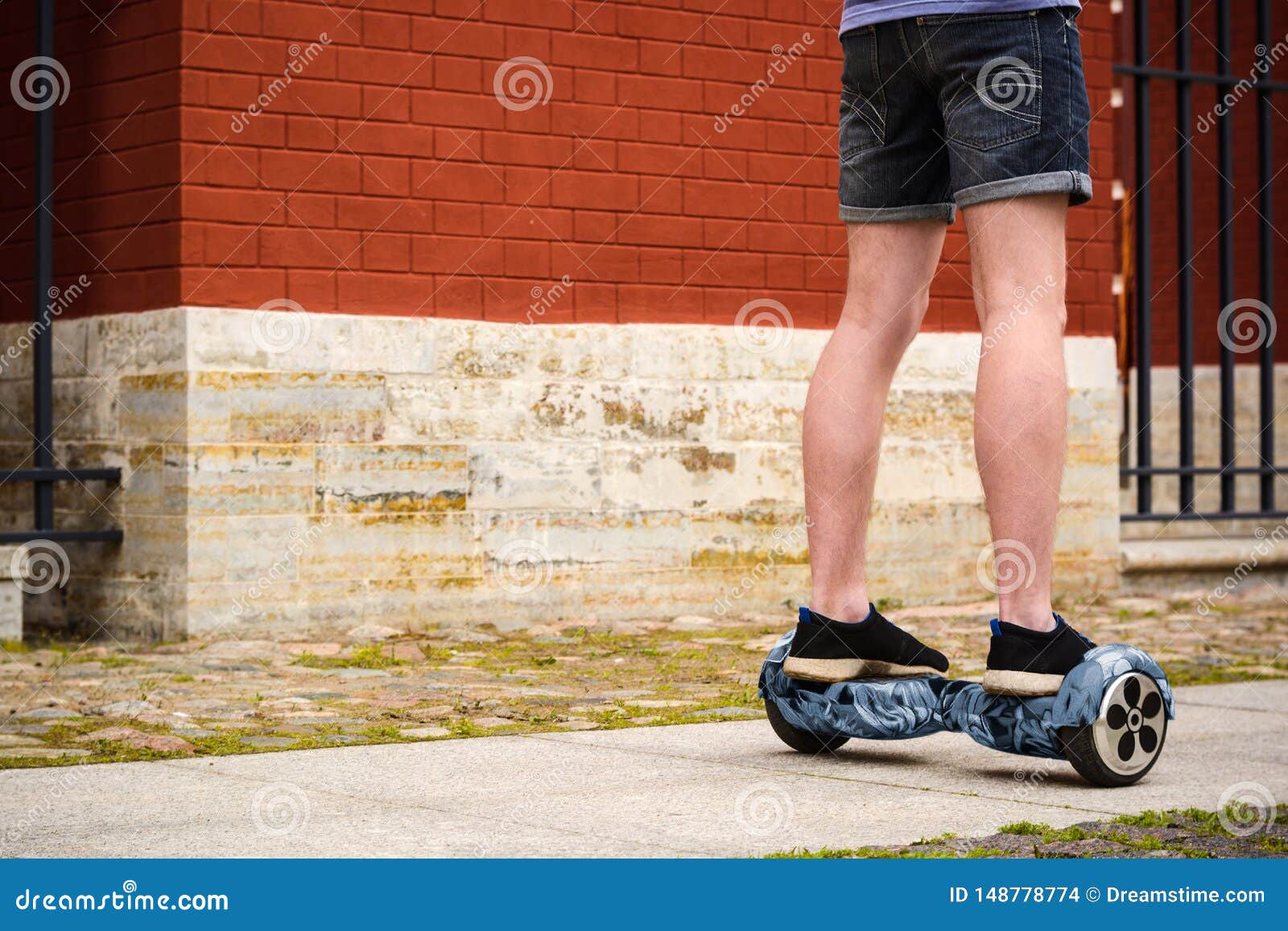 The Guy is Riding a Hoverboard Stock Photo - Image of journey, active ...