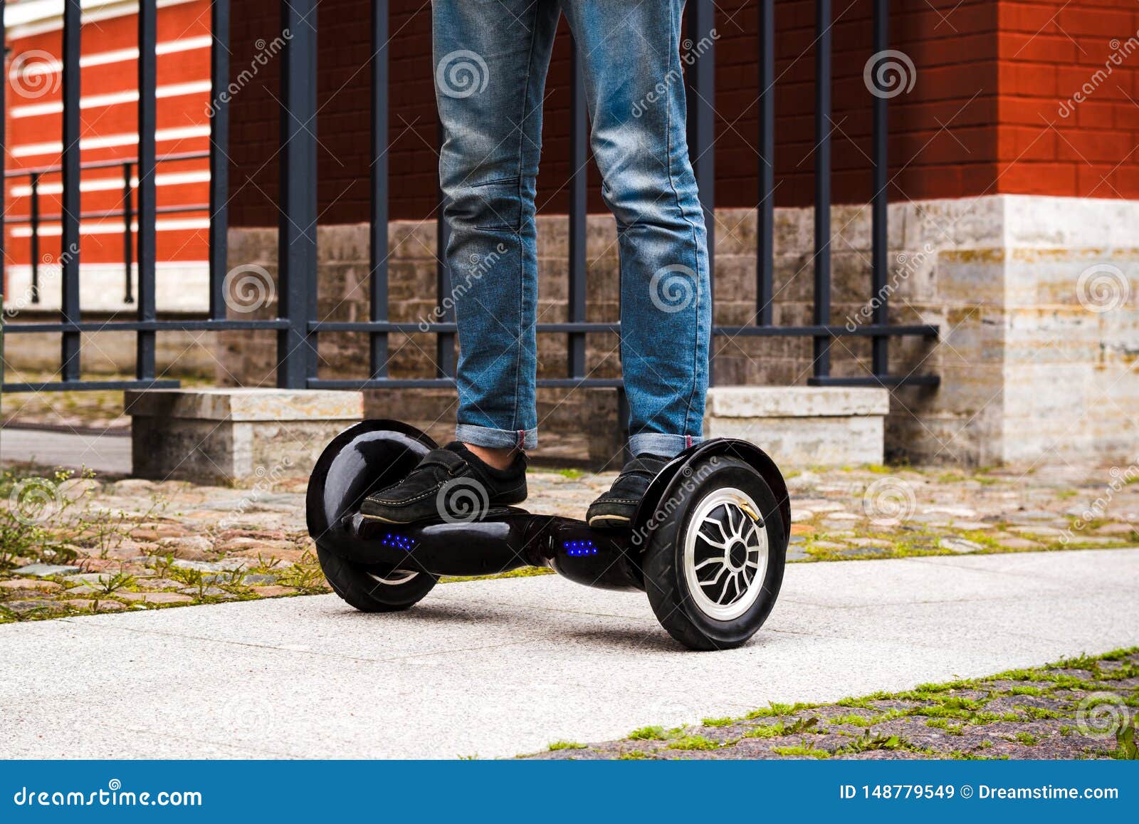 The Guy is Riding a Hoverboard Stock Image - Image of attractive ...