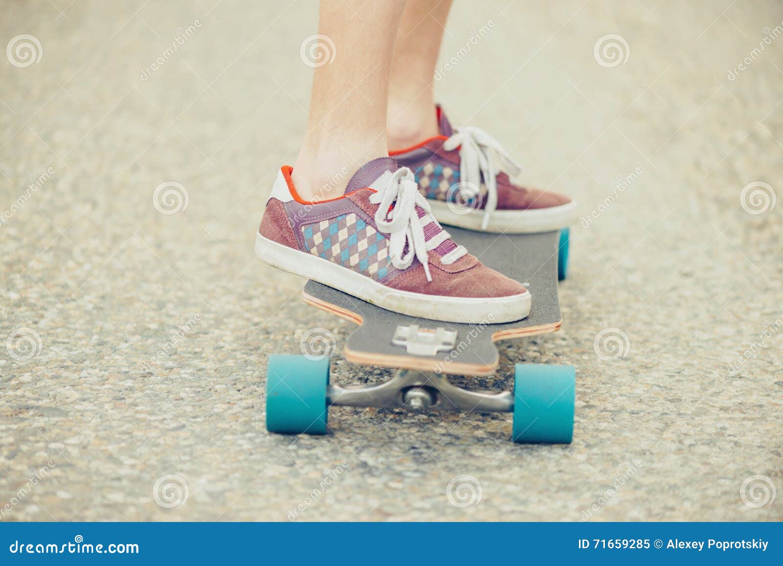 Guy riding on longboard stock image. Image of road, longboard - 71659285