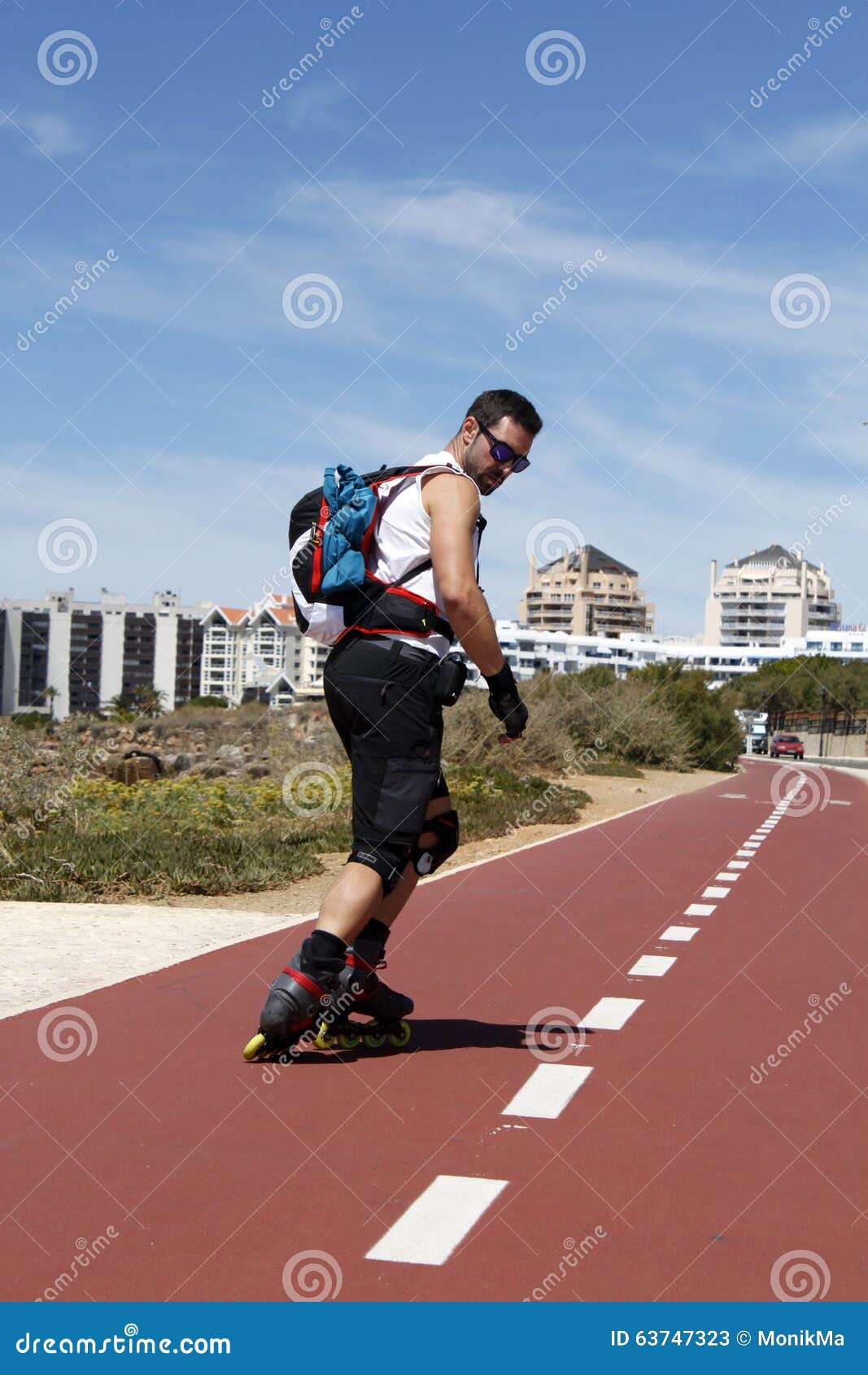 Guy Skating in-line Backwards Stock Image - Image of turning, wheels ...