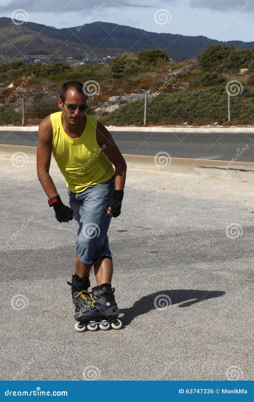 Guy Skating in-line Breaking Stock Photo - Image of city, line: 63747336