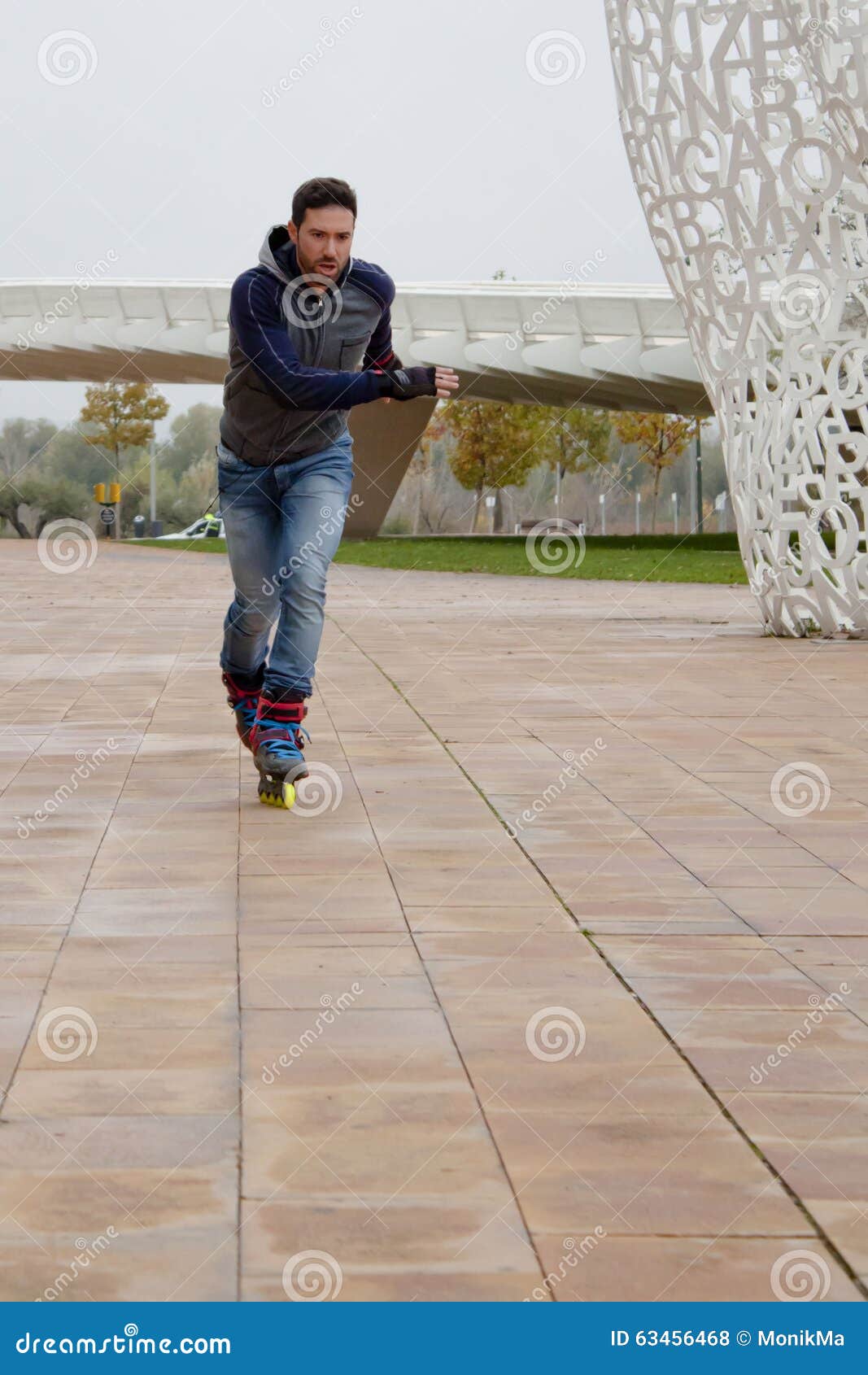 Guy Skating in-line in the Street Stock Photo - Image of skating, line ...