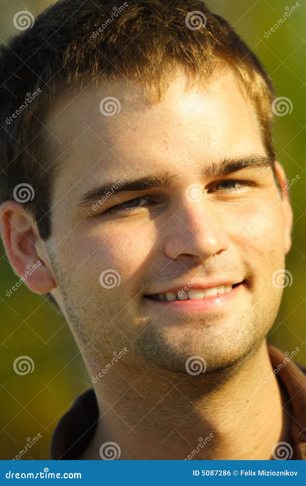 Guy Smiling stock photo. Image of closeup, male, attractive - 5087286