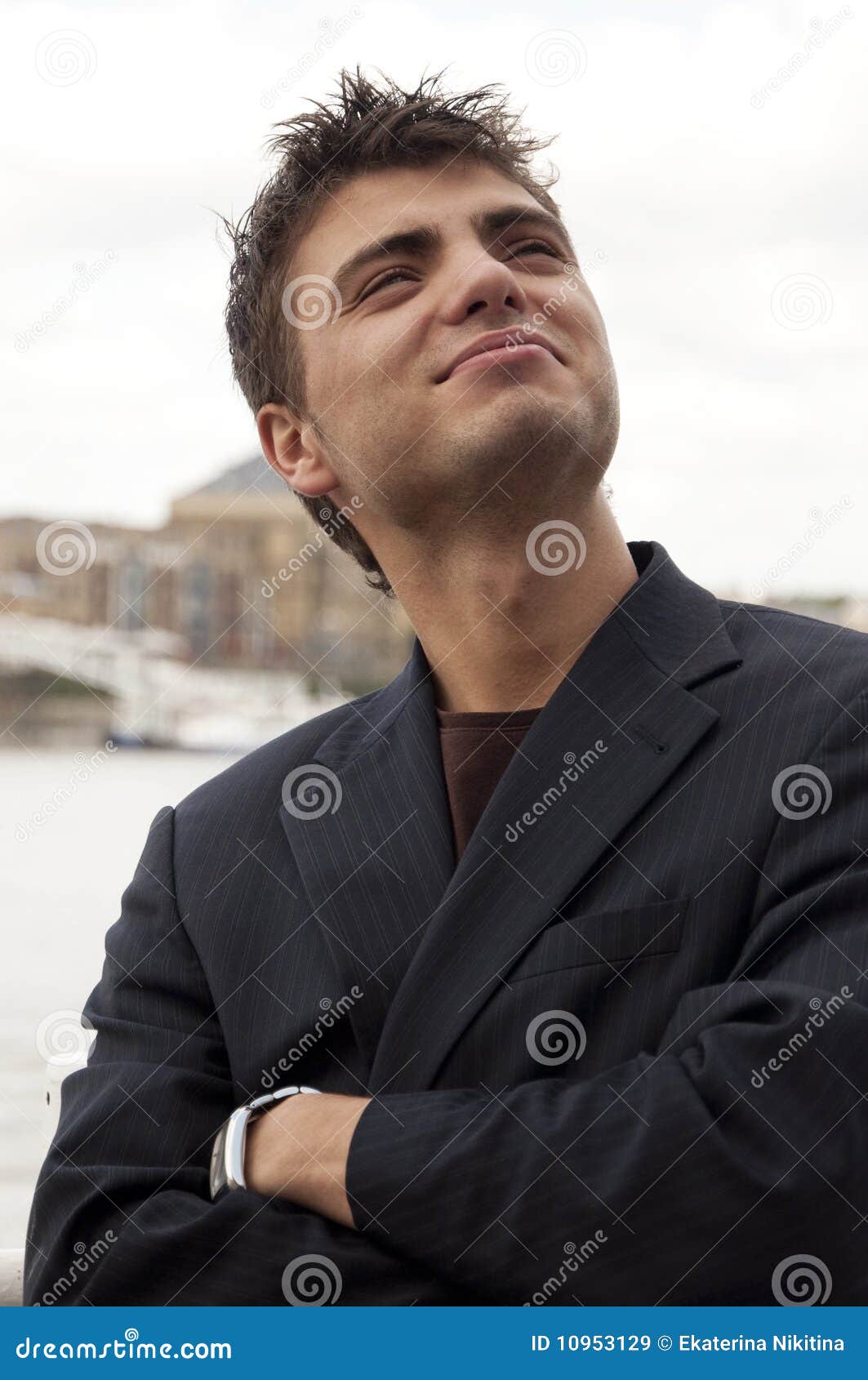 Guy with snobbish face stock image. Image of dislike - 10953129