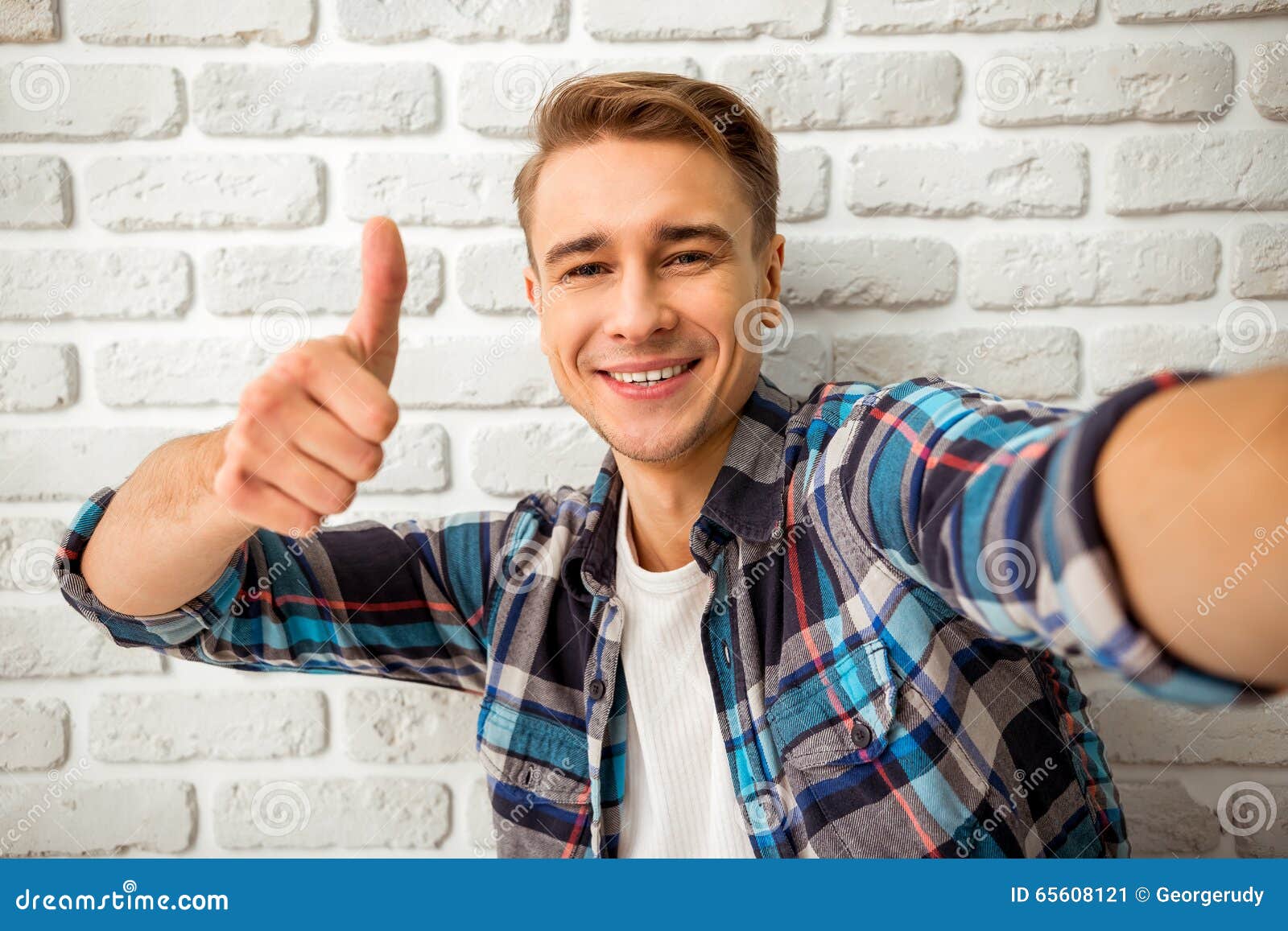 The guy in the studio stock image. Image of positive - 65608121