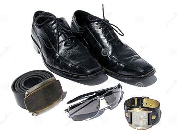 Guy stuff! stock photo. Image of shades, belt, current - 2164762