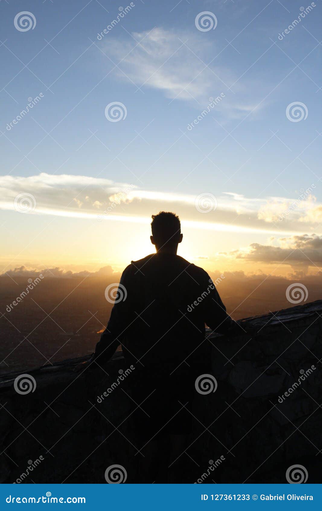 Guy at sunset editorial stock photo. Image of beautiful - 127361233