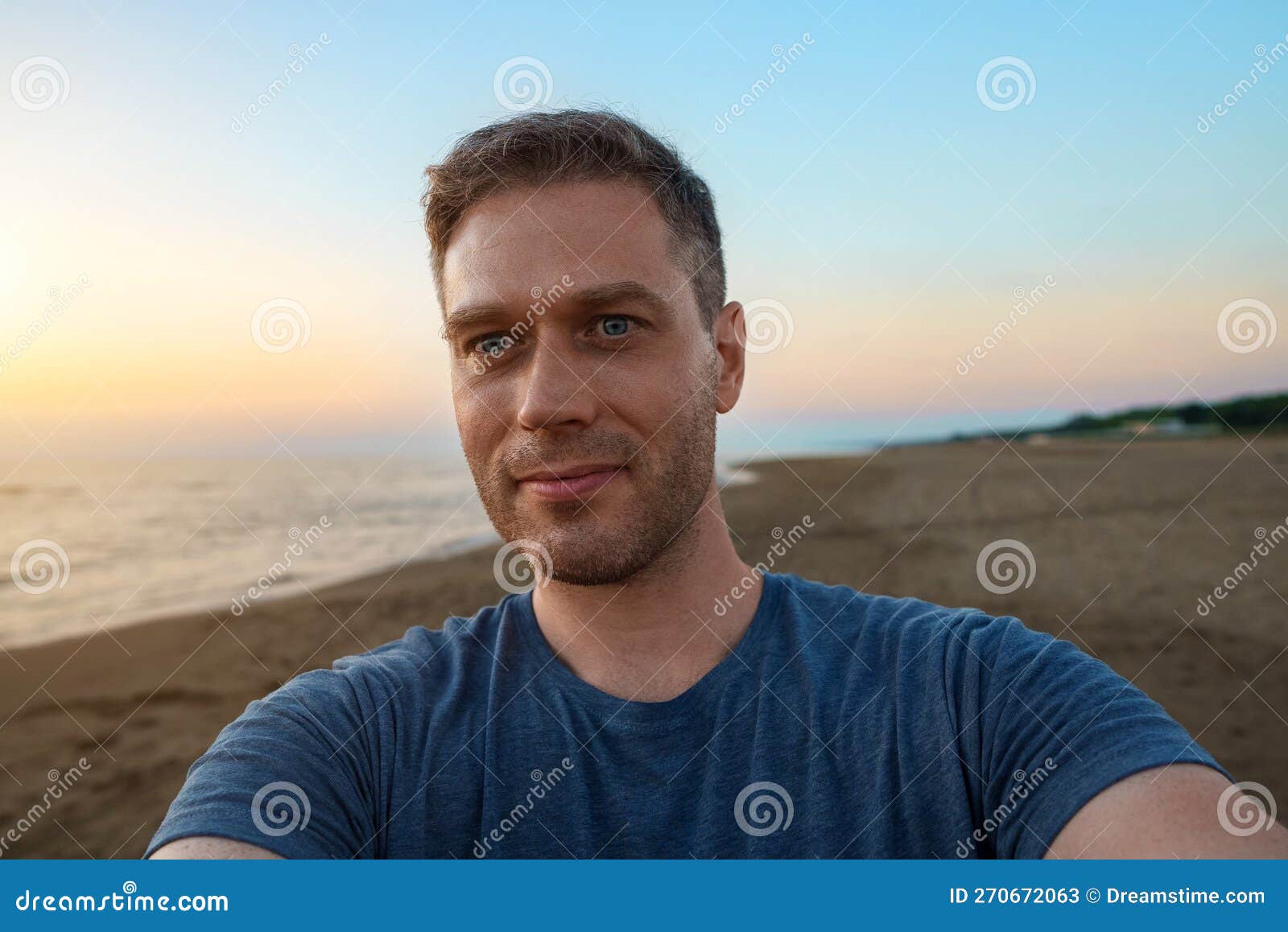 Guy taking selfie stock image. Image of adventure, portrait - 270672063