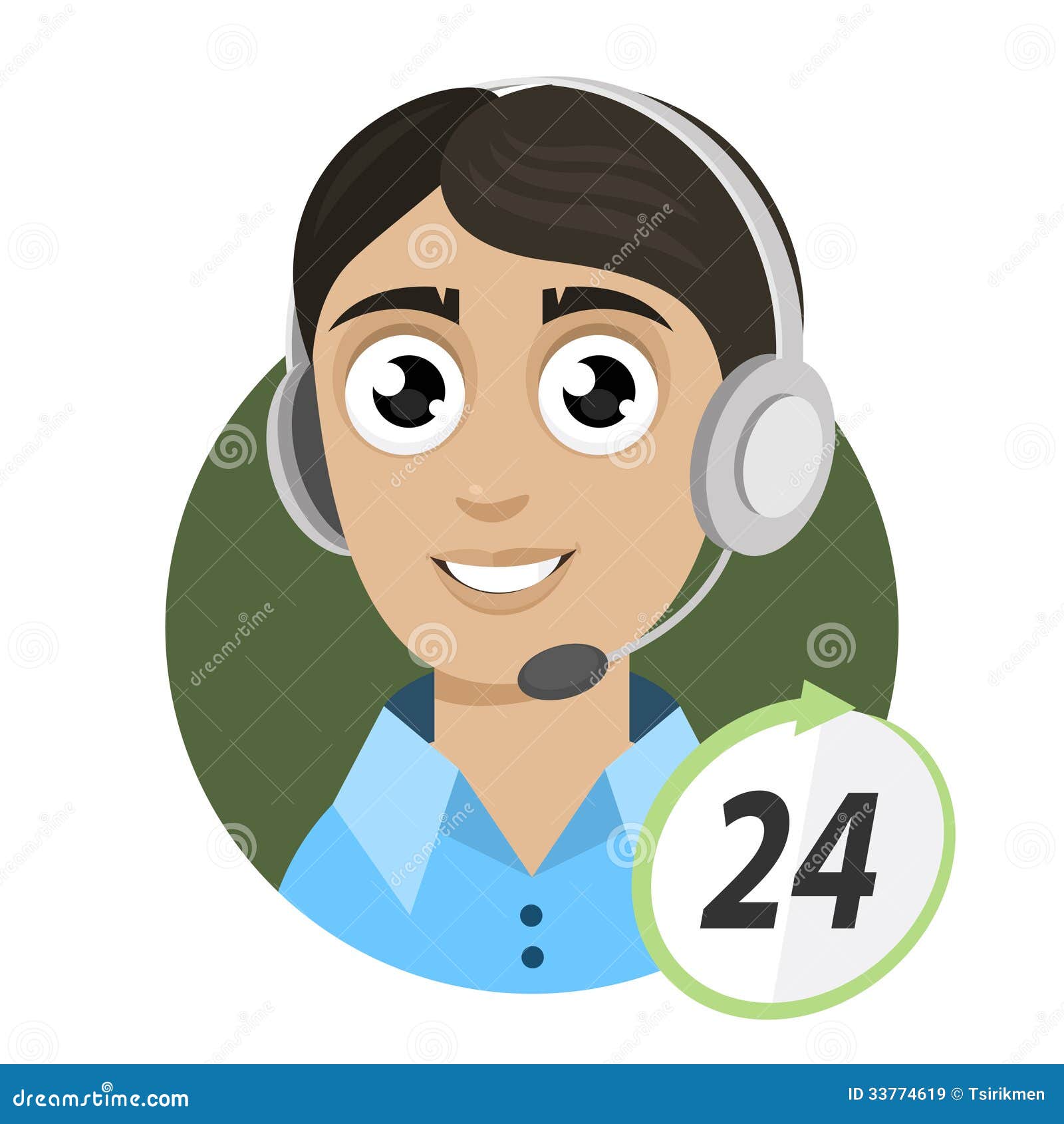 Phone operator clip art