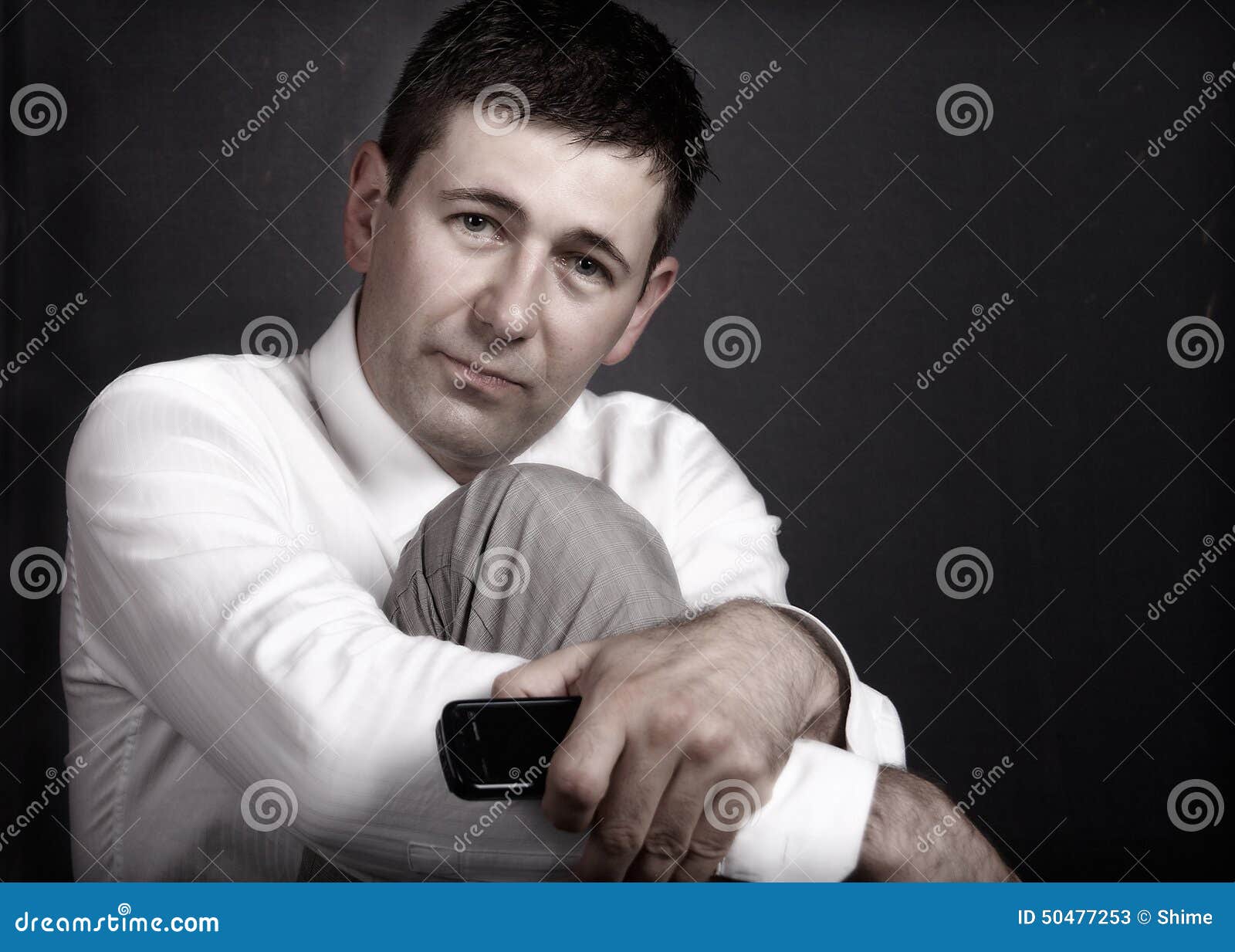 Guy thinking stock image. Image of creativity, handsome - 50477253