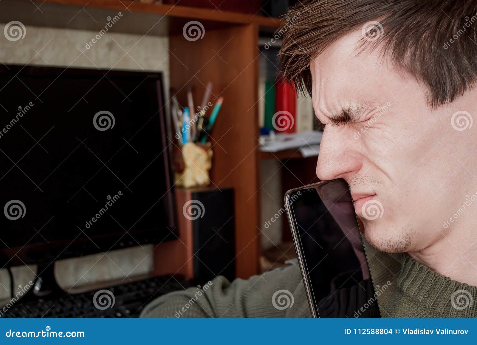 The Guy Tightly Squeezed His Eyes, Closed the Rum with a Black ...