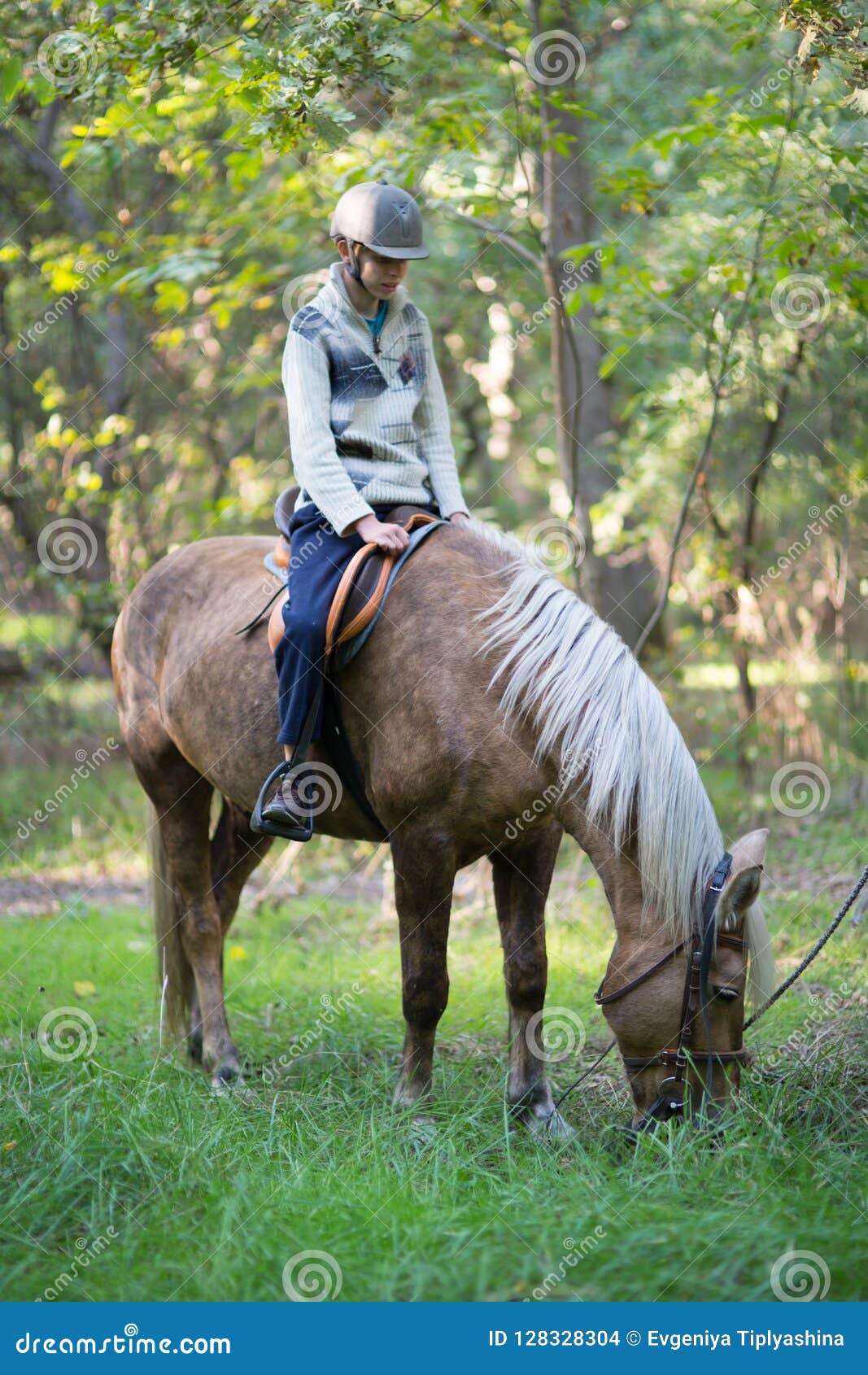 Guy to ride a horse stock photo. Image of look, horse - 128328304