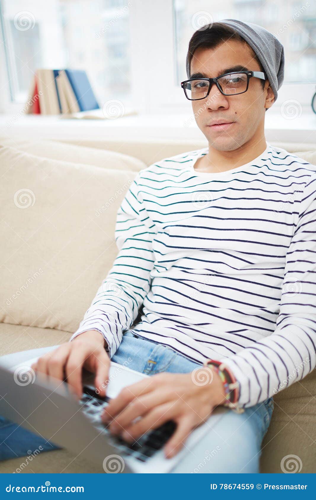 Guy typing stock image. Image of education, addict, blogger - 78674559
