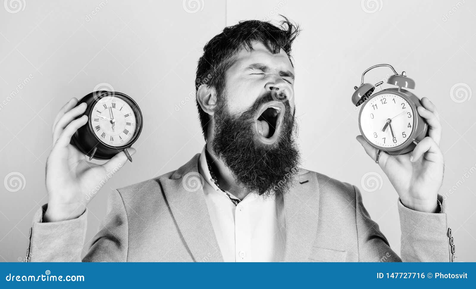 Guy Unshaven Puzzled Face Having Problems with Changing Time. Time Zone ...