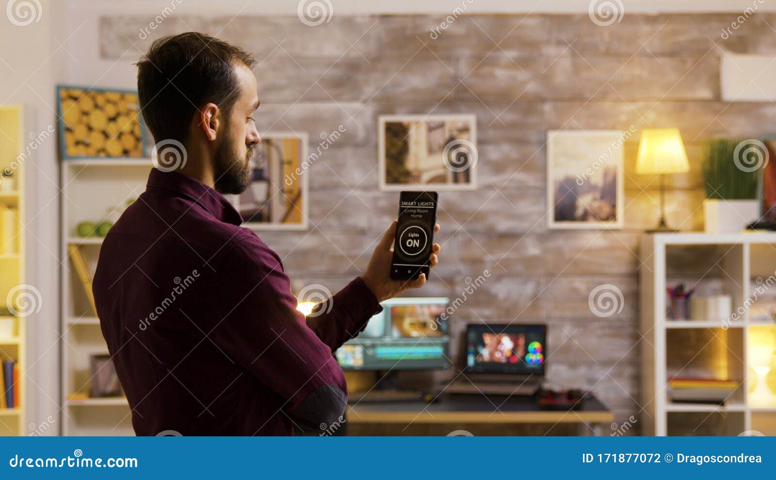 Guy Uses His Smart Light Application To Turn on the Light Bulbs in the ...