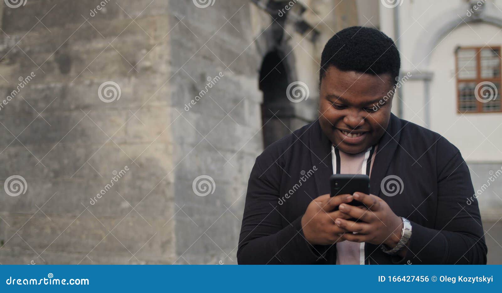 Guy Using Smartphone and Tapping Forehead. Stock Footage - Video of ...