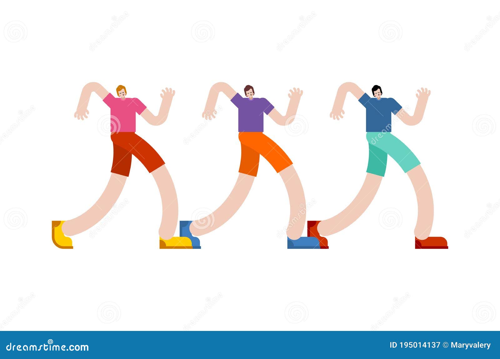 Walk Vector Outline Icon Design Illustration. Workout Symbol On White ...