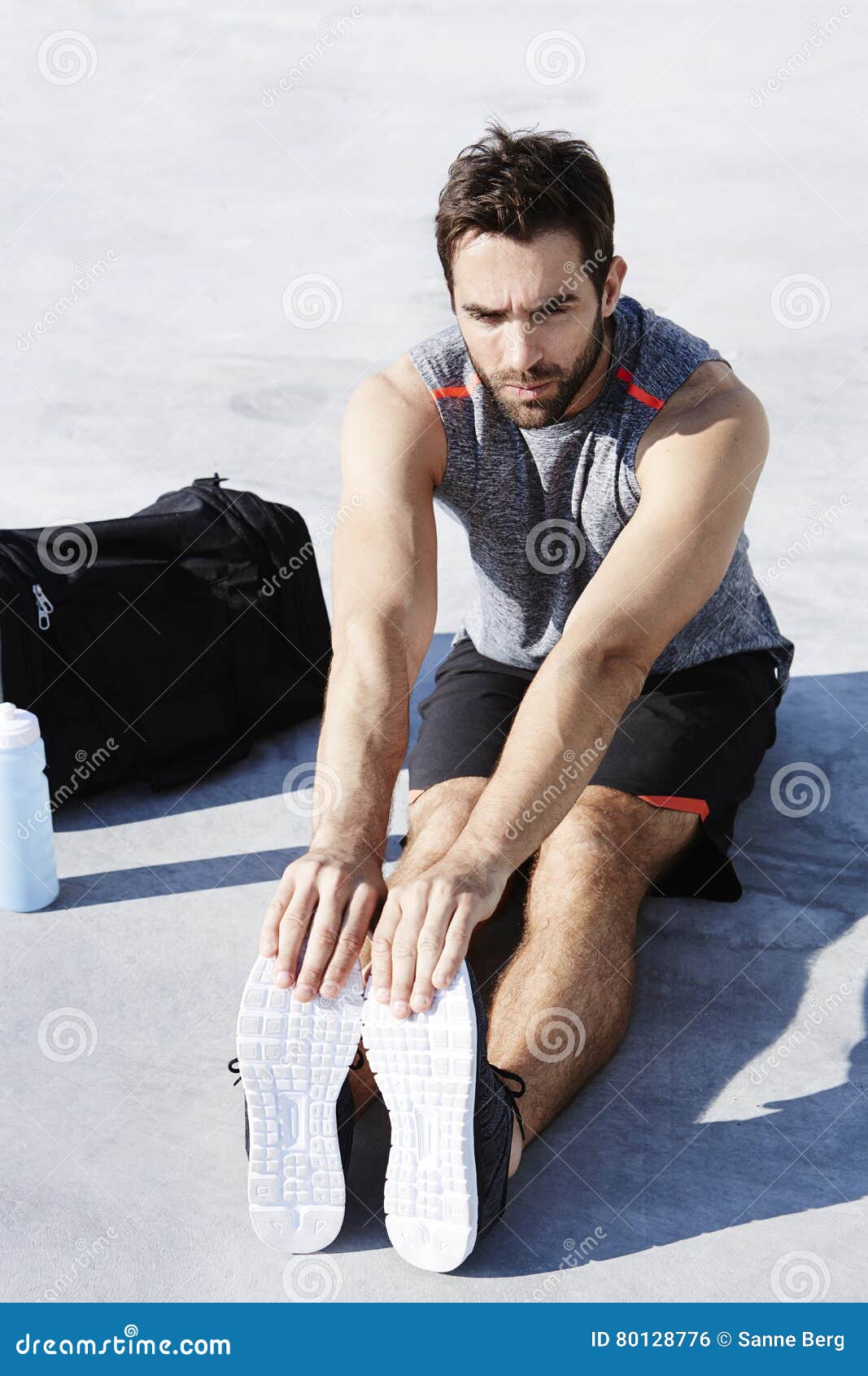 Guy Warming Up before Exercise Stock Photo - Image of model, athlete ...