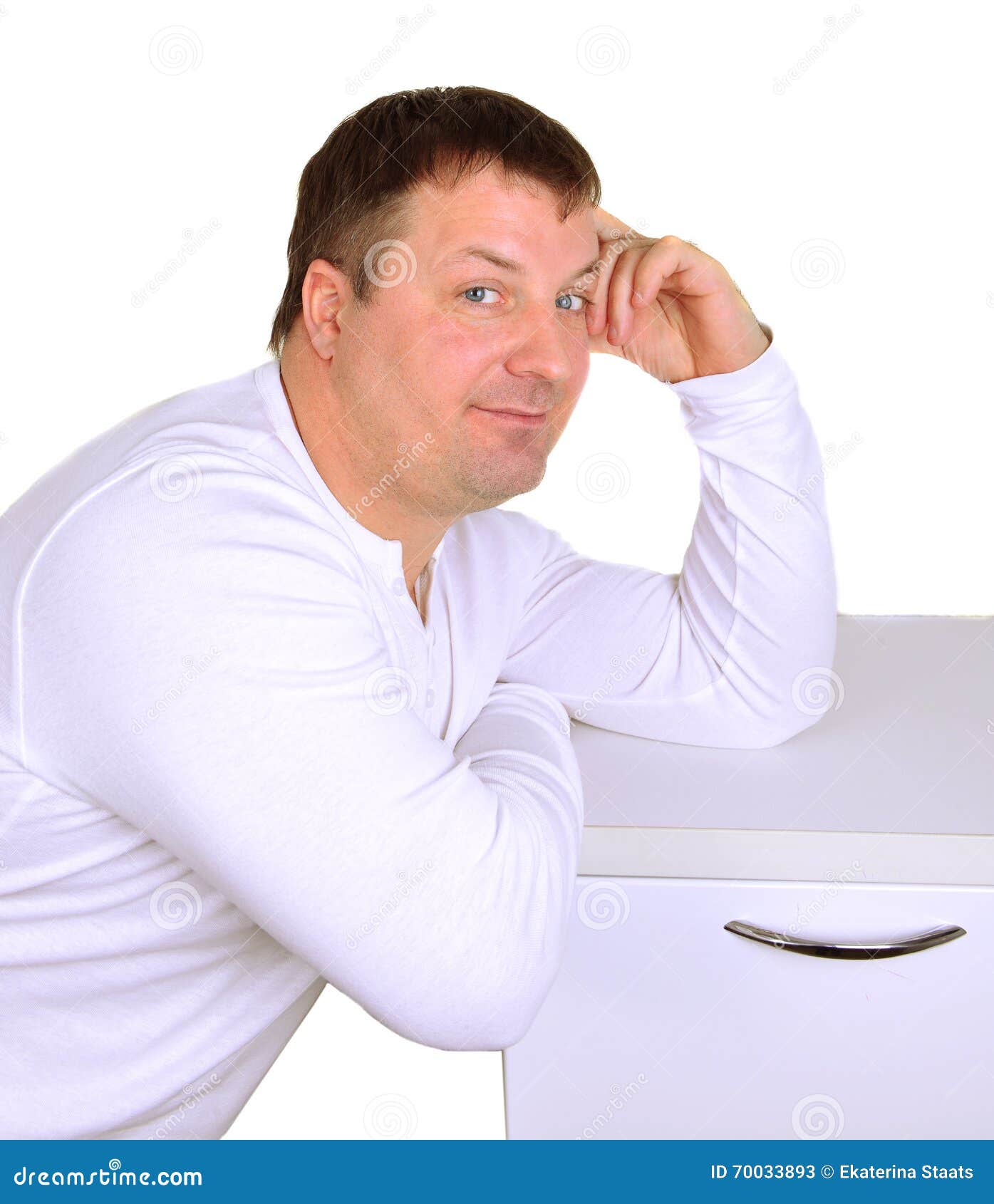 Guy wondering and think. stock image. Image of attractive - 70033893