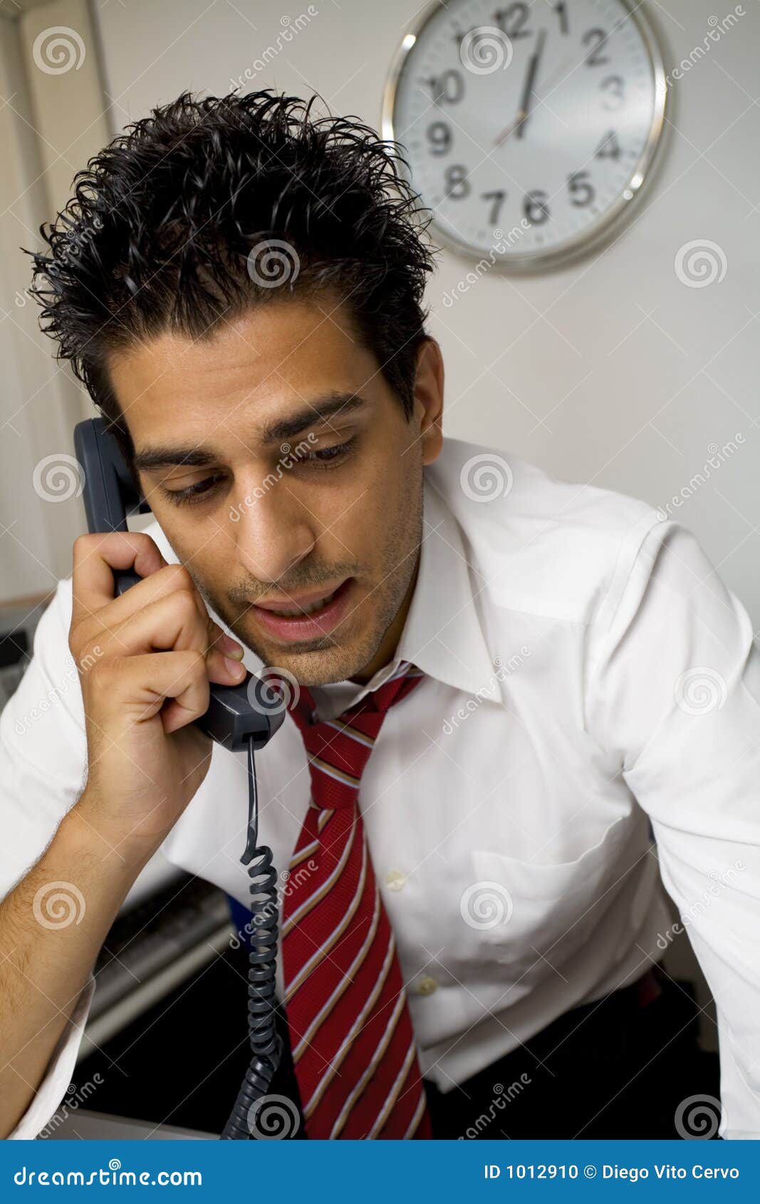 Guy at work stock photo. Image of desk, conversation, chat - 1012910