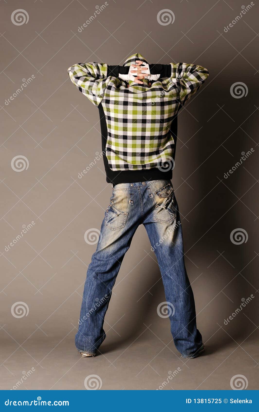Guy Worth Back in Arrested Pose Stock Image - Image of people, concept ...