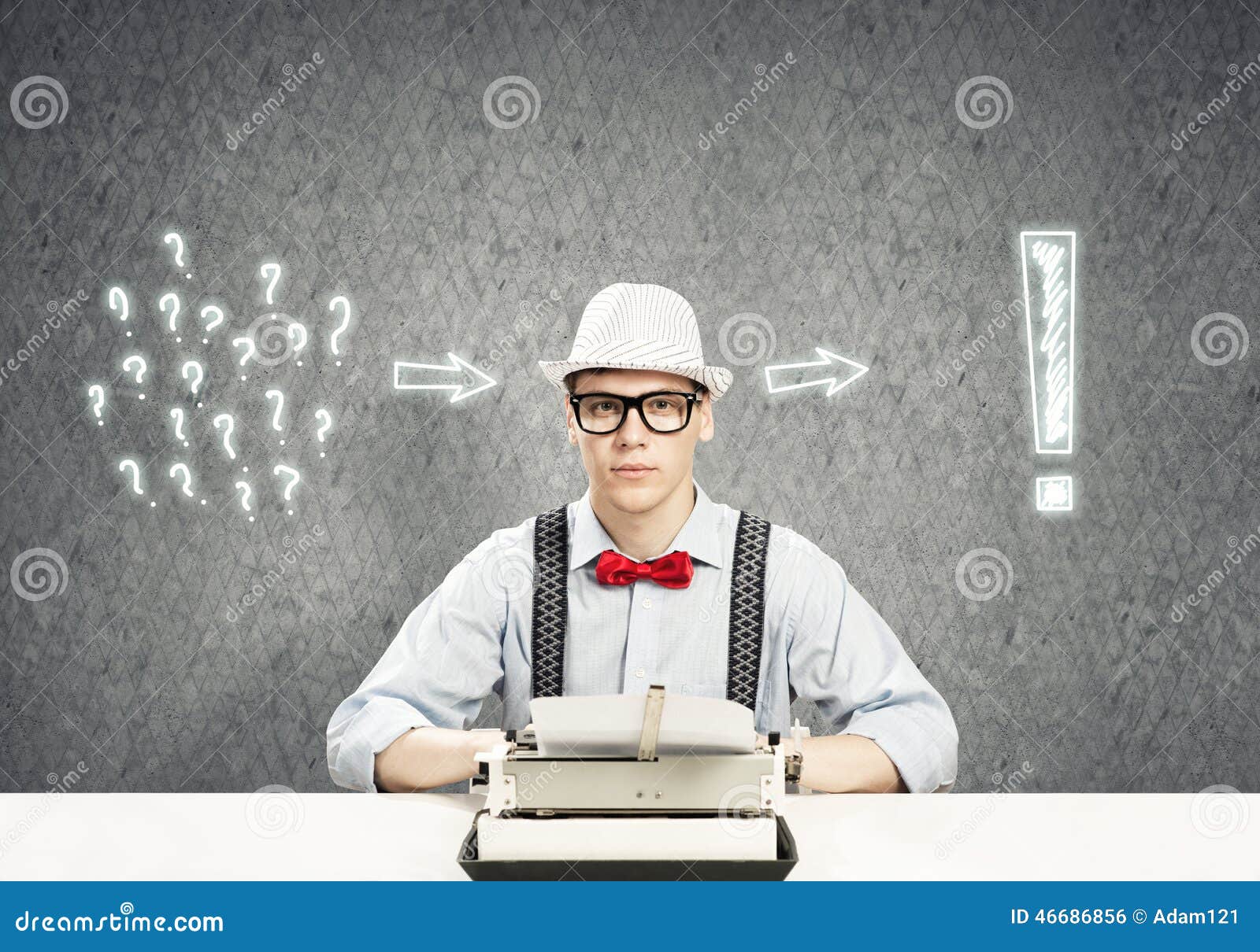 Guy writer stock photo. Image of novel, machine, creativity - 46686856