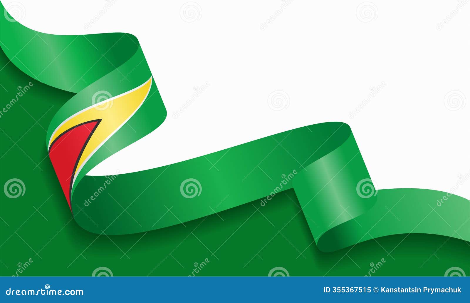 Guyana Flag Wavy Abstract Background. Vector Illustration. Stock ...