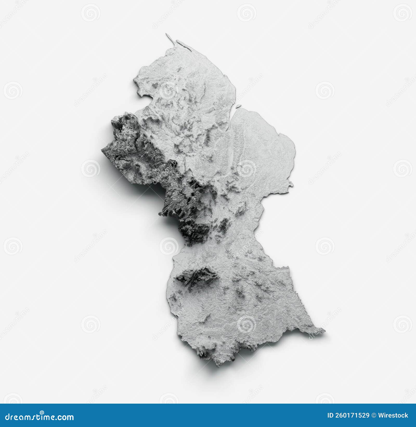 Guyana Map Flag Shaded Relief Color Height Map on White Background 3d ... Guyana Map Flag Shaded Relief Color Height Map on White Background 3d ...