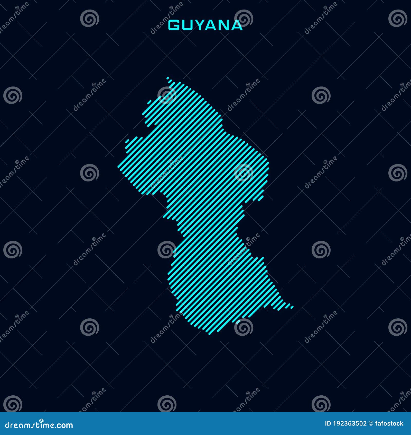 Guyana Map Design. Vector Illustration | CartoonDealer.com #174437788