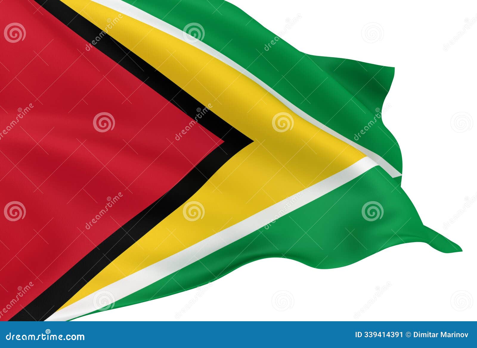 Guyanese Flag On The Paint Can, 3D Rendering Stock Image ...