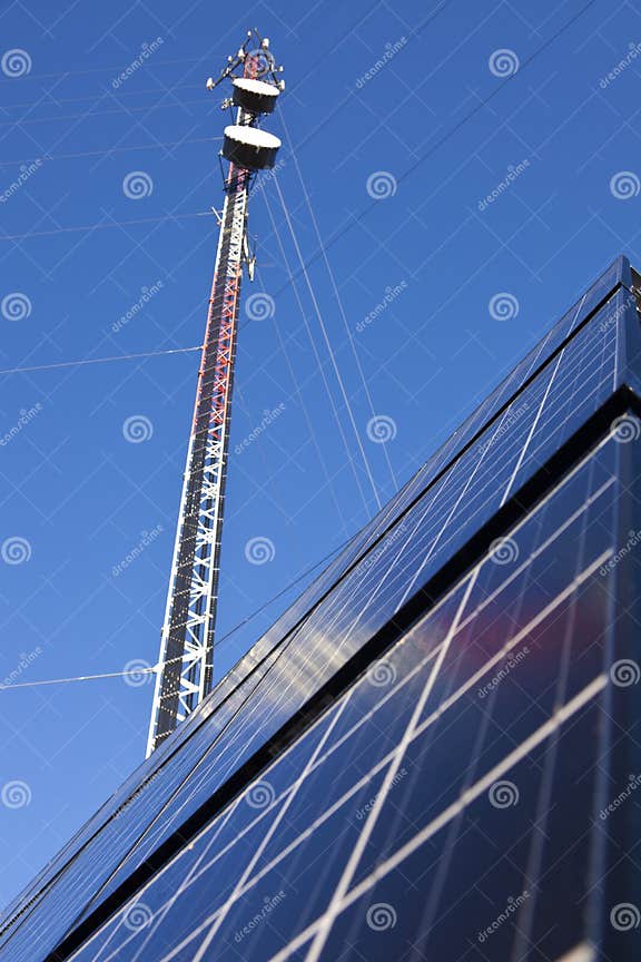 Guyed Cell Tower stock photo. Image of antenna, cell - 21965552