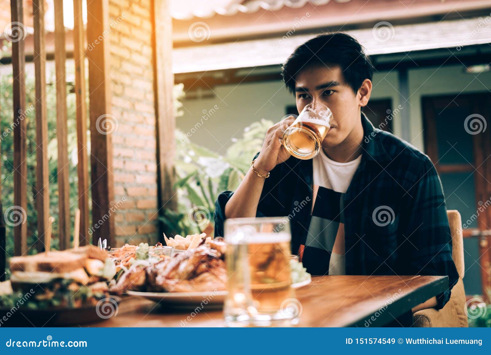 Guys Drinking in a Lonely Night Stock Image - Image of pint ...