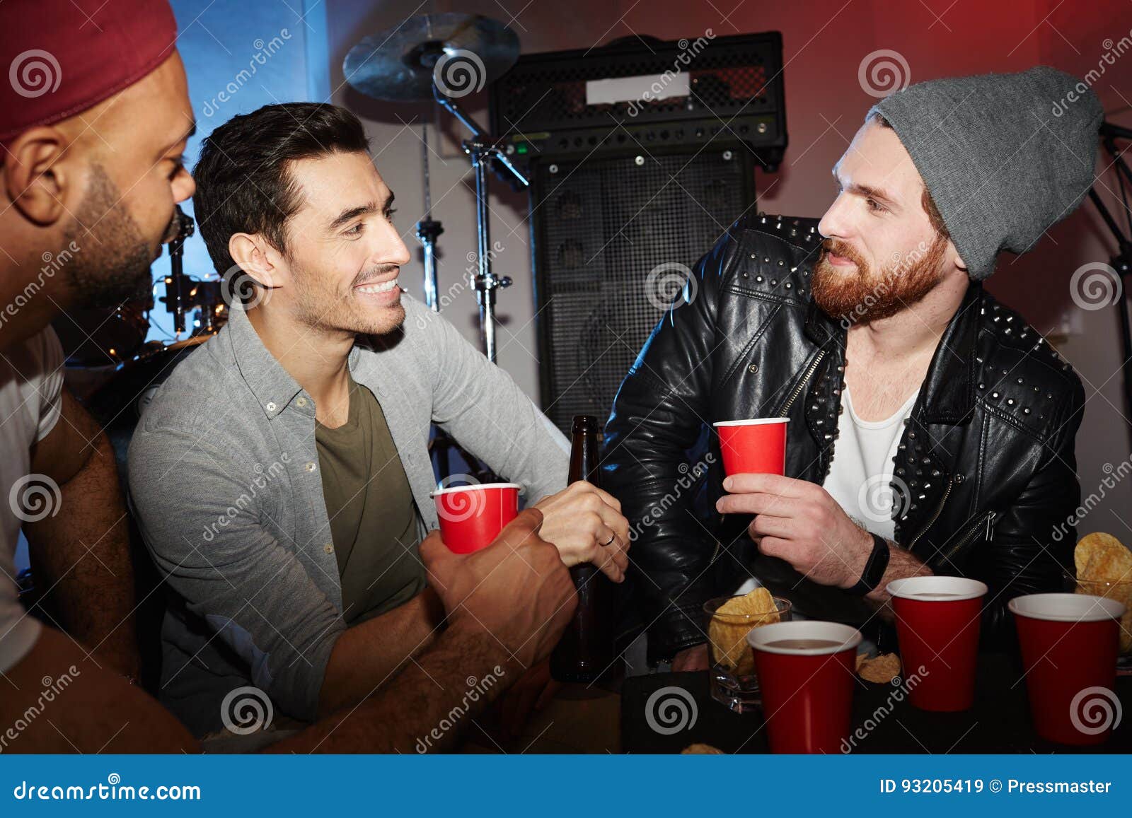 Guys in night-club stock image. Image of entertainment - 93205419