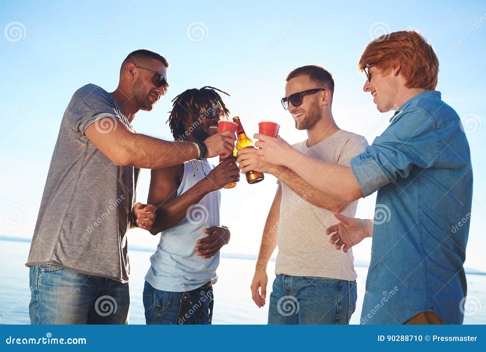 Guys toasting stock photo. Image of leisure, gathering - 90288710