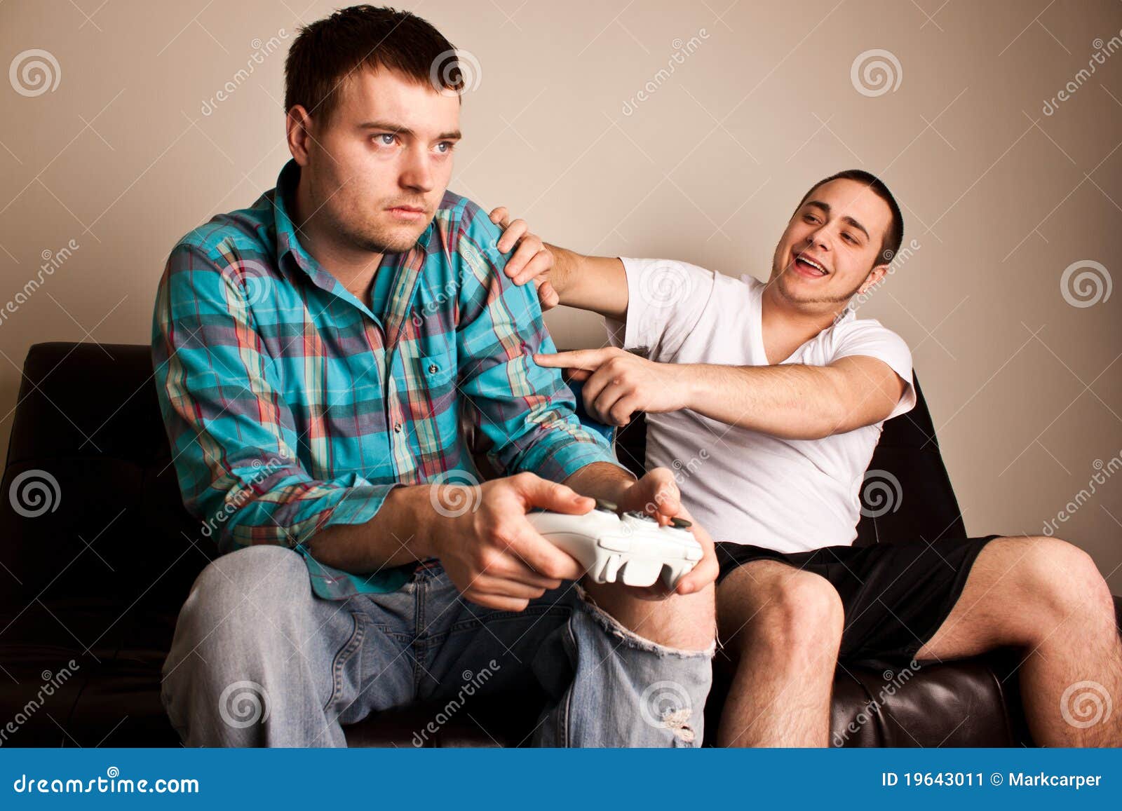 Guys Video Games Lose stock image. Image of boys, faces - 19643011
