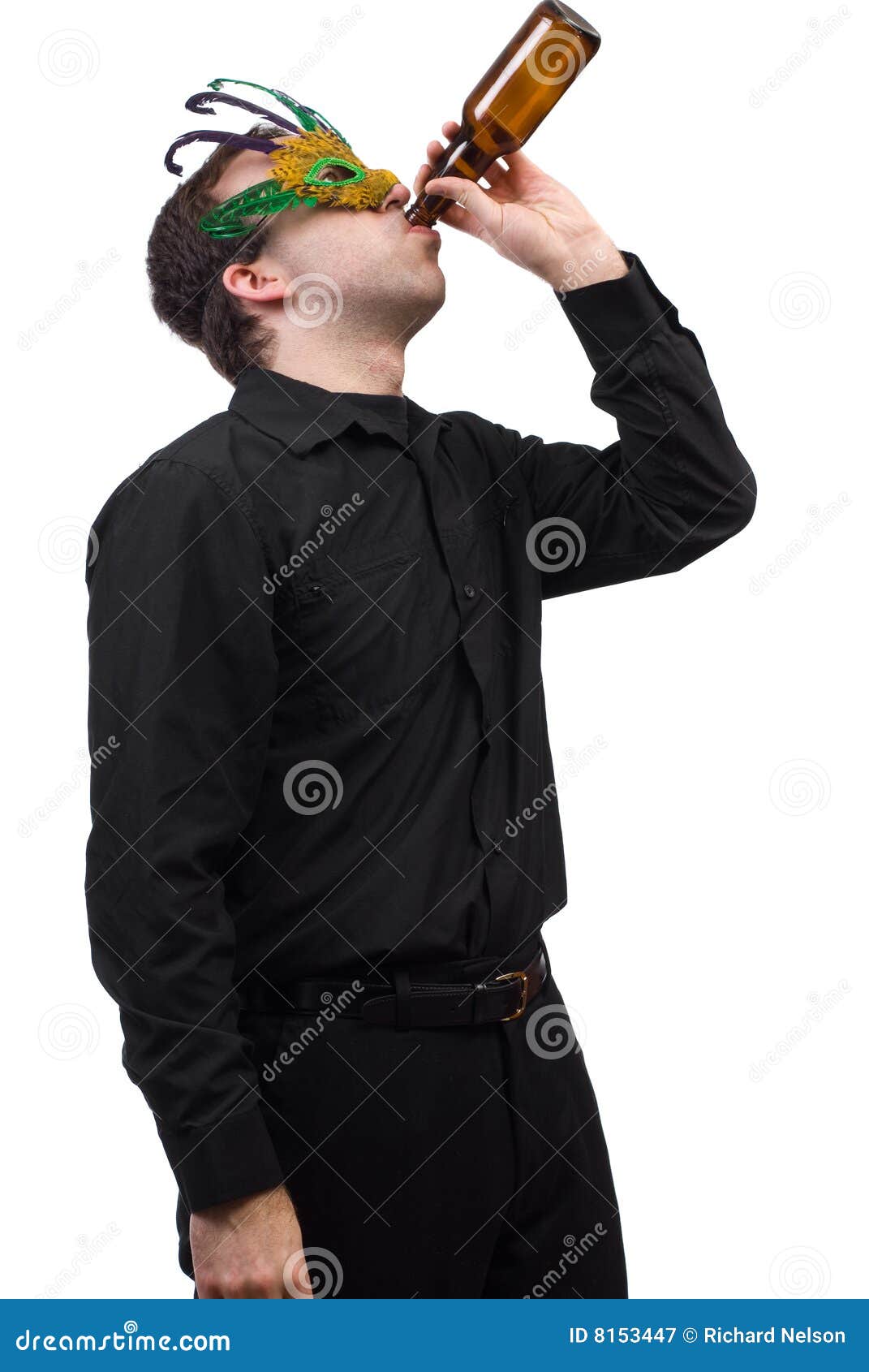 Guzzler della birra immagine stock. Immagine di alcool - 8153447