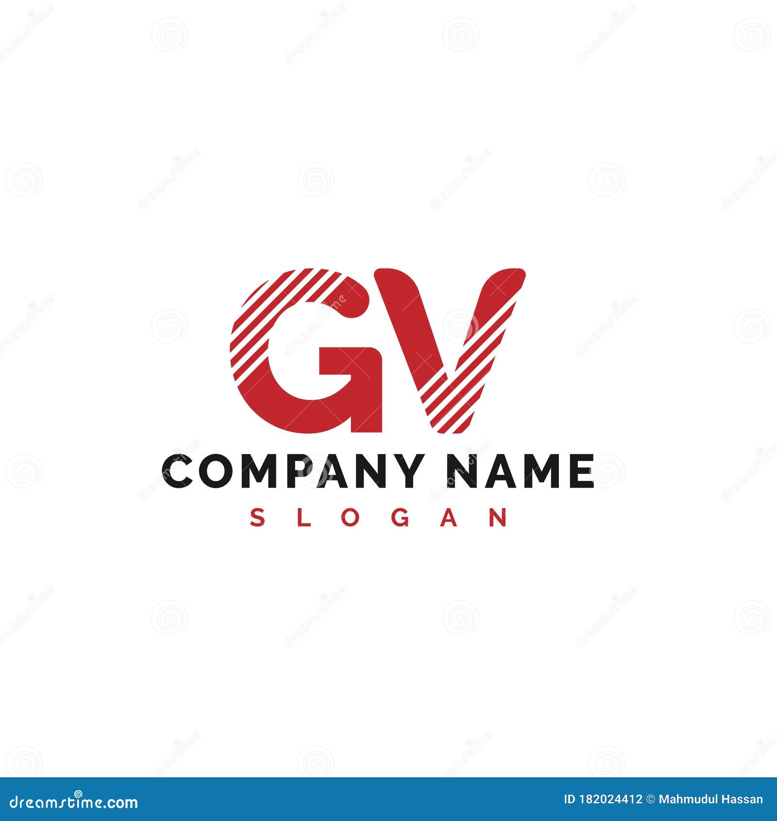 GV Letter Logo Design. GV Letter Logo Vector Illustration - Vector ...
