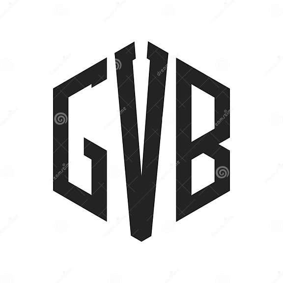GVB Logo Design. Initial Letter GVB Monogram Logo Using Hexagon Shape ...