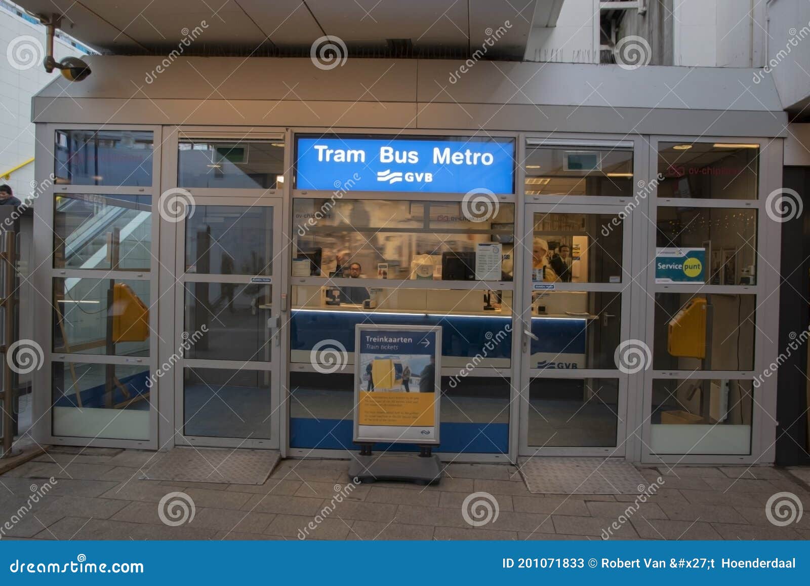 GVB Store at the Train Station Amsterdam South the Netherlands 11-12 ...
