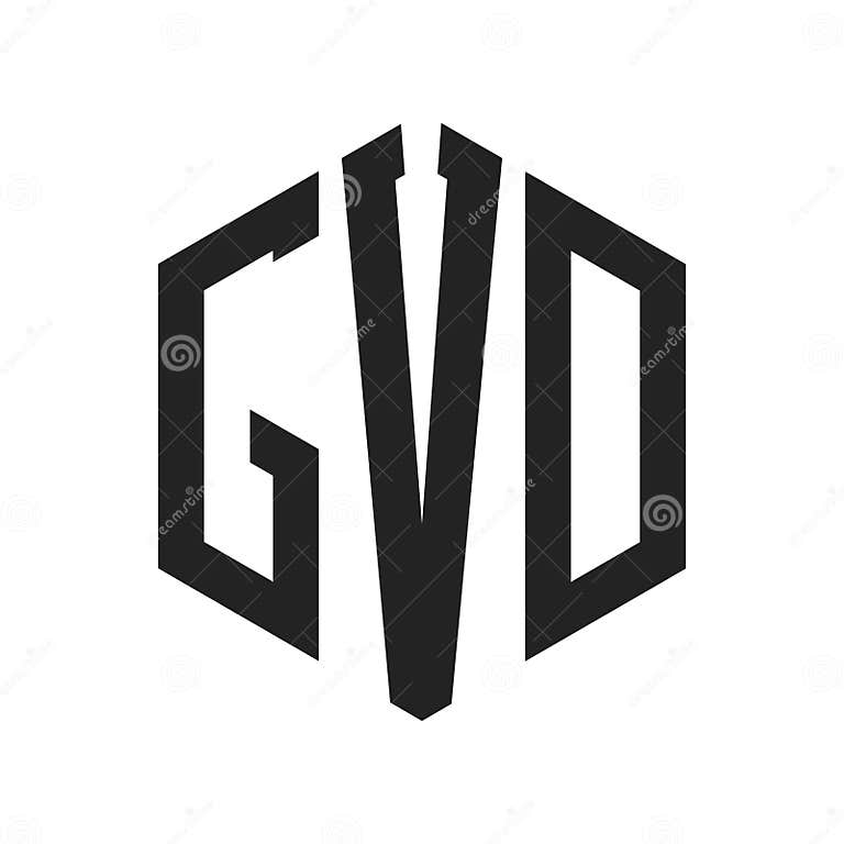 GVD Logo Design. Initial Letter GVD Monogram Logo Using Hexagon Shape ...