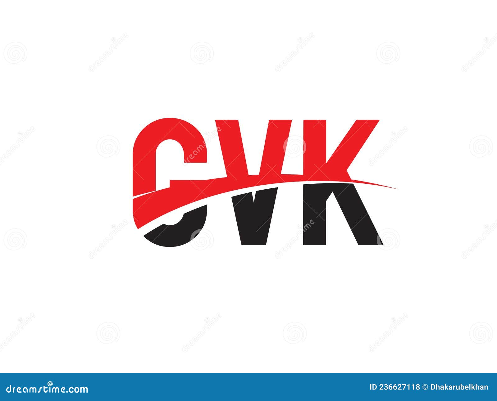 GVK Letter Initial Logo Design Vector Illustration Stock Vector ...
