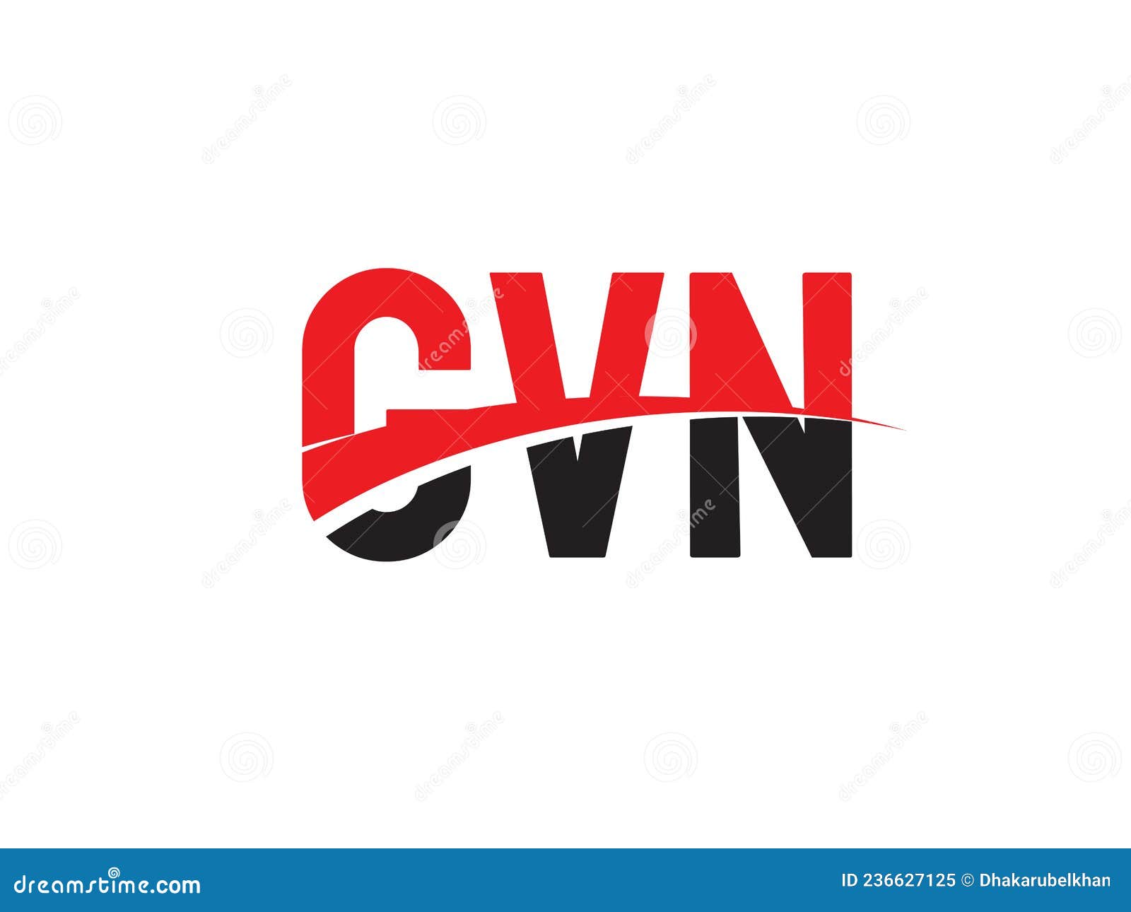 GVN Letter Initial Logo Design Vector Illustration Stock Vector ...