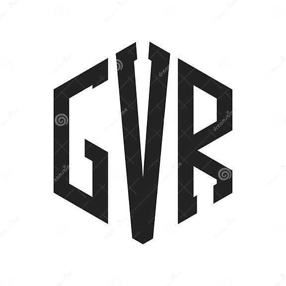 GVR Logo Design. Initial Letter GVR Monogram Logo Using Hexagon Shape ...